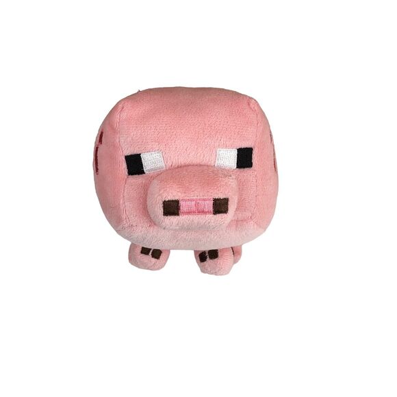 Mojang | Toys | Pink Pixelated Minecraft Baby Pig 6 Inch Plush Stuffed ...